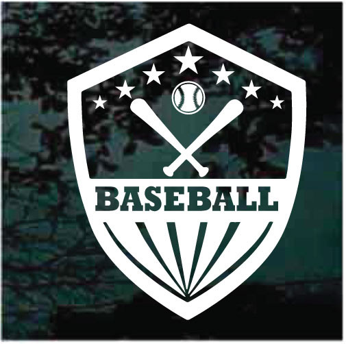 Baseball Shield Car Decals & Window Stickers | Decal Junky
