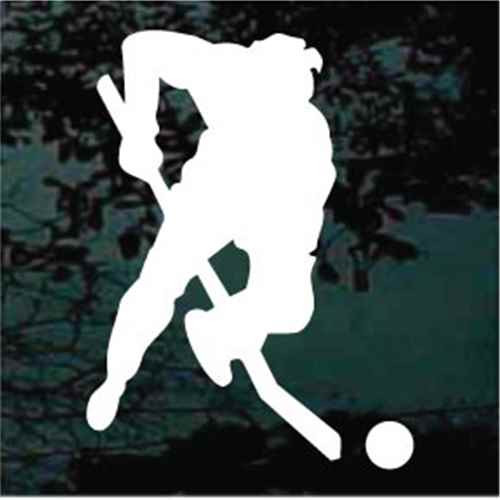 Street Hockey Player Car Decals & Window Stickers | Decal Junky