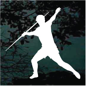 Javelin Throw 02 Decals & Car Window Stickers | Decal Junky
