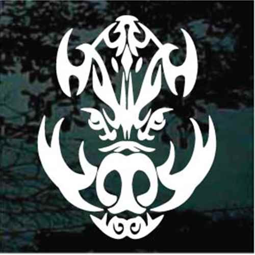 Tribal Wild Boar Head Decals Stickers for Cars Trucks Windows