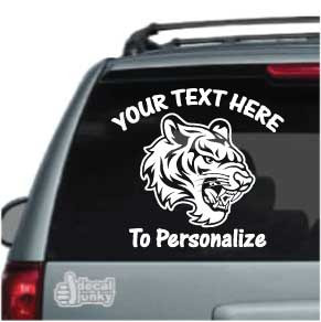 Tiger Head Side View Car Decals & Window Stickers | Decal Junky
