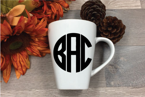 Circle Monogram Decals & Stickers for Cars, Trucks, and Windows