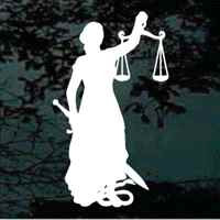 Lady Justice Decals & Stickers for Cars, Trucks, and Windows