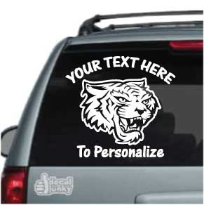 Detailed Tiger Head Mascot Car Decals Customized | Decal Junky