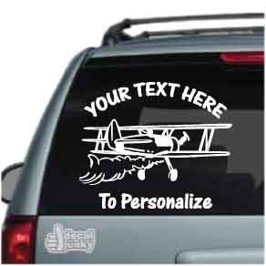 Crop Duster Aircraft Decals & Car Window Stickers | Decal Junky