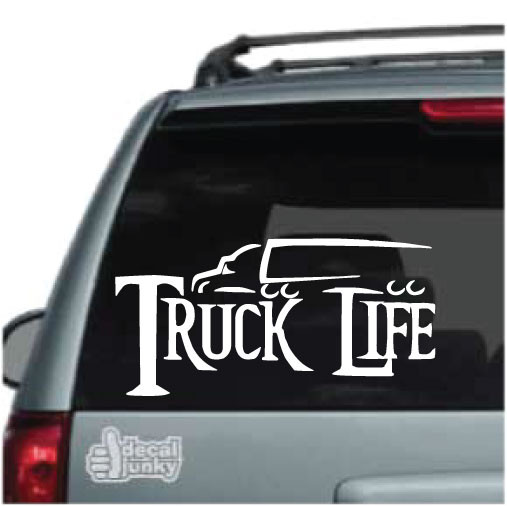 18 Wheeler Truck Life Decals Stickers for Cars Trucks Windows