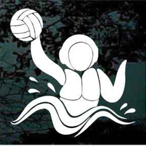 Solid Water Polo Player Decals & Car Window Stickers | Decal Junky