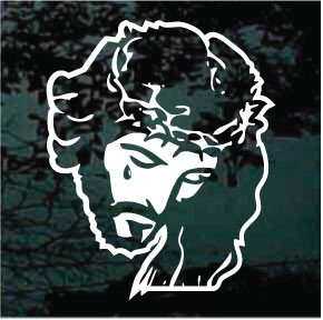 Jesus With Teardrop Decals & Stickers for Cars, Trucks, and Windows