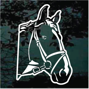 Mule Head In Harness Decals & Car Window Stickers | Decal Junky