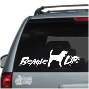 Beagle Life Car Decals & Window Stickers | Decal Junky