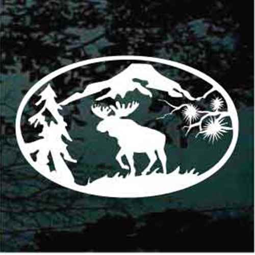 Moose Scene Car Decals & Stickers | Decal Junky