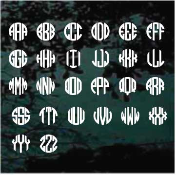 Horse Head Monogram Decals & Car Window Stickers | Decal Junky