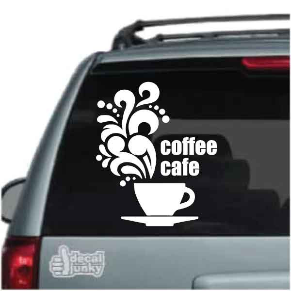 Coffee Cafe Sign Decals & Window Stickers Customized | Decal Junky