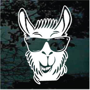 Cool Llama Car Decals & Window Stickers Personalized | Decal Junky