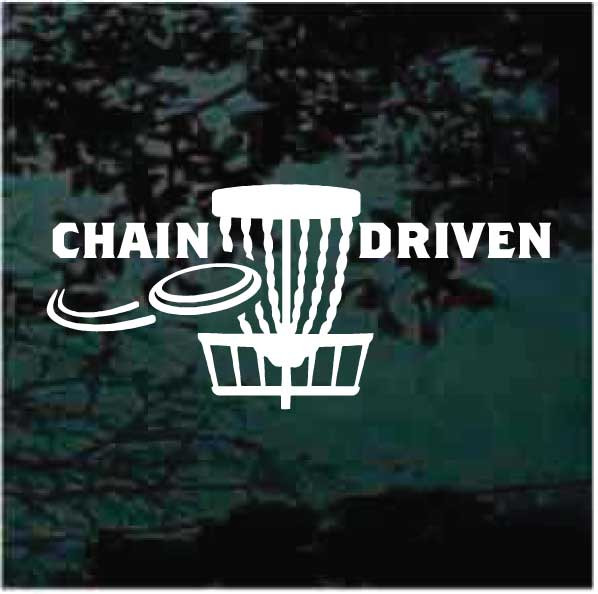 Chain Driven Disc Golf Car Decals & Window Stickers | Decal Junky