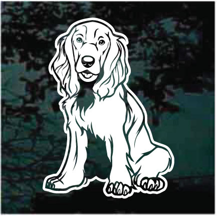 Cocker Spaniel Sitting Car Decals & Window Stickers | Decal Junky