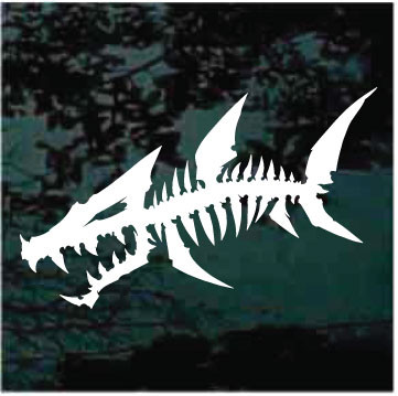 Dead Fish Skeleton Car Window Decals | Decal Junky