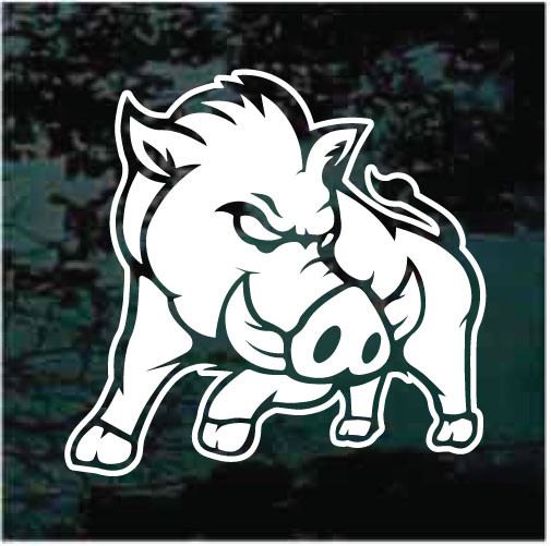 Wild Boar Hog Cartoon Decals Stickers for Cars Trucks Windows