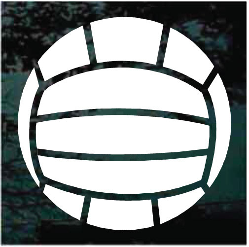 Solid Volleyball Car Decals & Window Stickers | Decal Junky