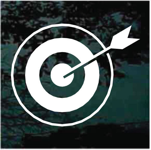 Archery Target Bullseye Arrow Car Decals & Stickers | Decal Junky