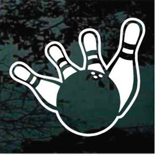 Bowling Pins Logo Car Decals & Window Stickers | Decal Junky
