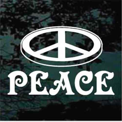 Vintage Peace Sign Decals - Decal Junky