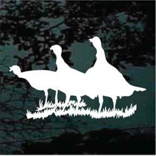3 Turkey Decals |Turkey Hunting Stickers - Decal Junky
