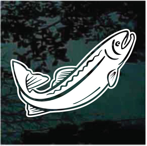 Salmon Fish Car Decals & Window Stickers | Decal Junky