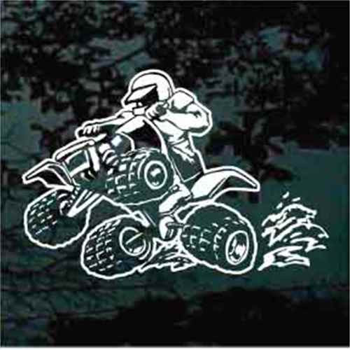 4 Wheeler Mud Riding Car Decals & Window Stickers | Decal Junky