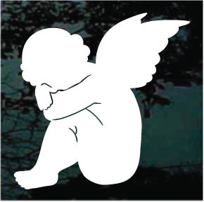 Weeping Cherub Car Window Decals & Stickers | Decal Junky