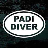 PADI Decals & Padi Car Decals & Window Stickers | Decal Junky