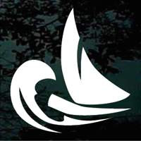 Sailboat 04 Car Decals & Window Stickers | Decal Junky