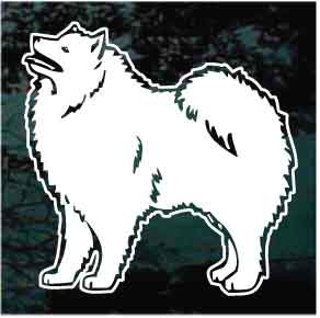 Samoyed Profile Decals & Car Window Stickers | Decal Junky