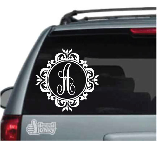 Script Monogram Decals Stickers for Cars Trucks Windows