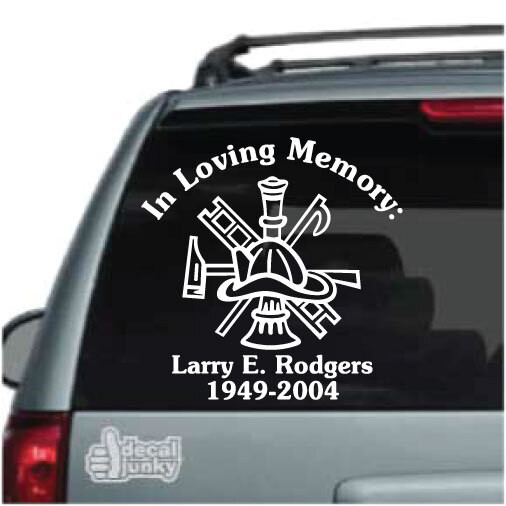 Firefighter Police Memorial Decals Stickers for Cars Trucks Windows