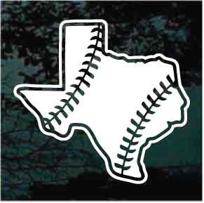 Texas State Baseball Decals & Stickers for Cars, Trucks, and Windows