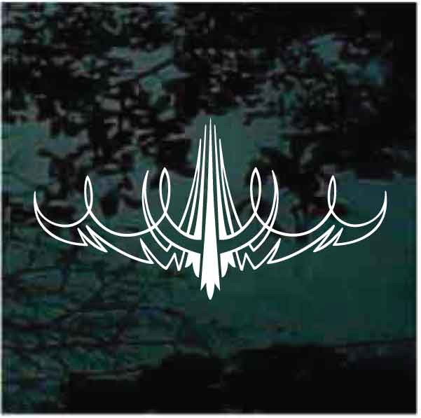 Horizontal Pinstripe Ornament Decals & Stickers | Decal Junky