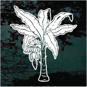 Banana Tree Decal & Banana Tree Window Sticker