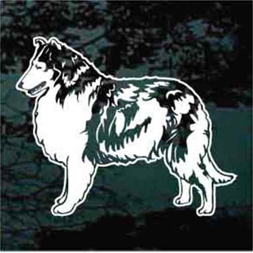 Collie Standing Car Decals & Window Stickers | Decal Junky