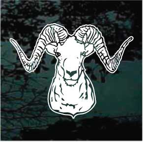 Large Ram Head Car Decals & Window Stickers | Decal Junky