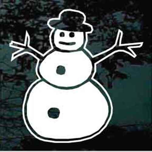 Snowman Decals & Snowman Stickers