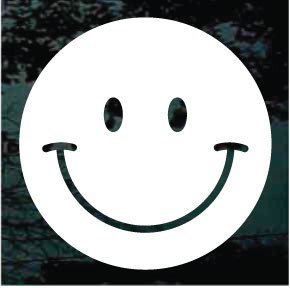 Smiley Face Decals Car Window Stickers (01)