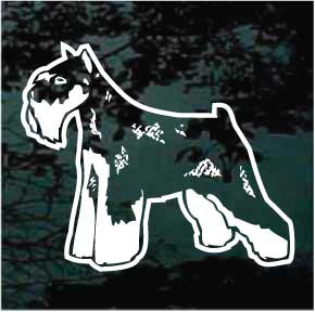 Adorable Schnauzer Decals & Car Window Stickers | Decal Junky
