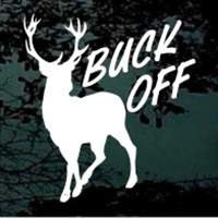 Buck Off Deer Decals & Car Window Stickers | Decal Junky