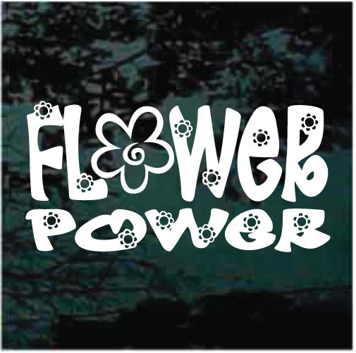 Vintage Flower Power Car Decals & Stickers | Decal Junky