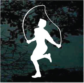 Solid Rope Jumping Car Decals & Window Stickers | Decal Junky