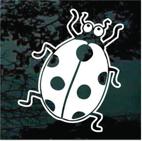 Cute Ladybug Car Decal & Window Stickers Customized | Decal Junky