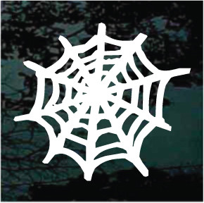 Solid Spider Web Car Decals & Window Stickers | Decal Junky