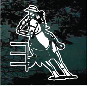 Nice Female Barrel Racer Car Window Decals & Stickers | Decal Junky