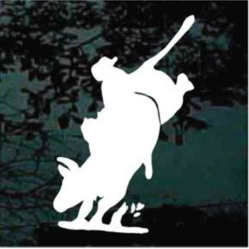 Cowboy Rodeo Solid Bull Rider Car Window Decals & Stickers Decal Junky